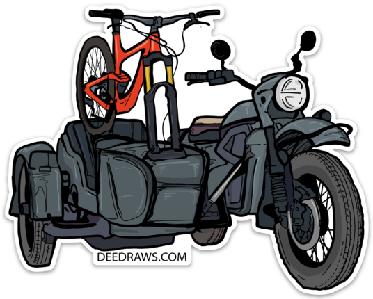 Sidecar MTB Decal – DeeDraws